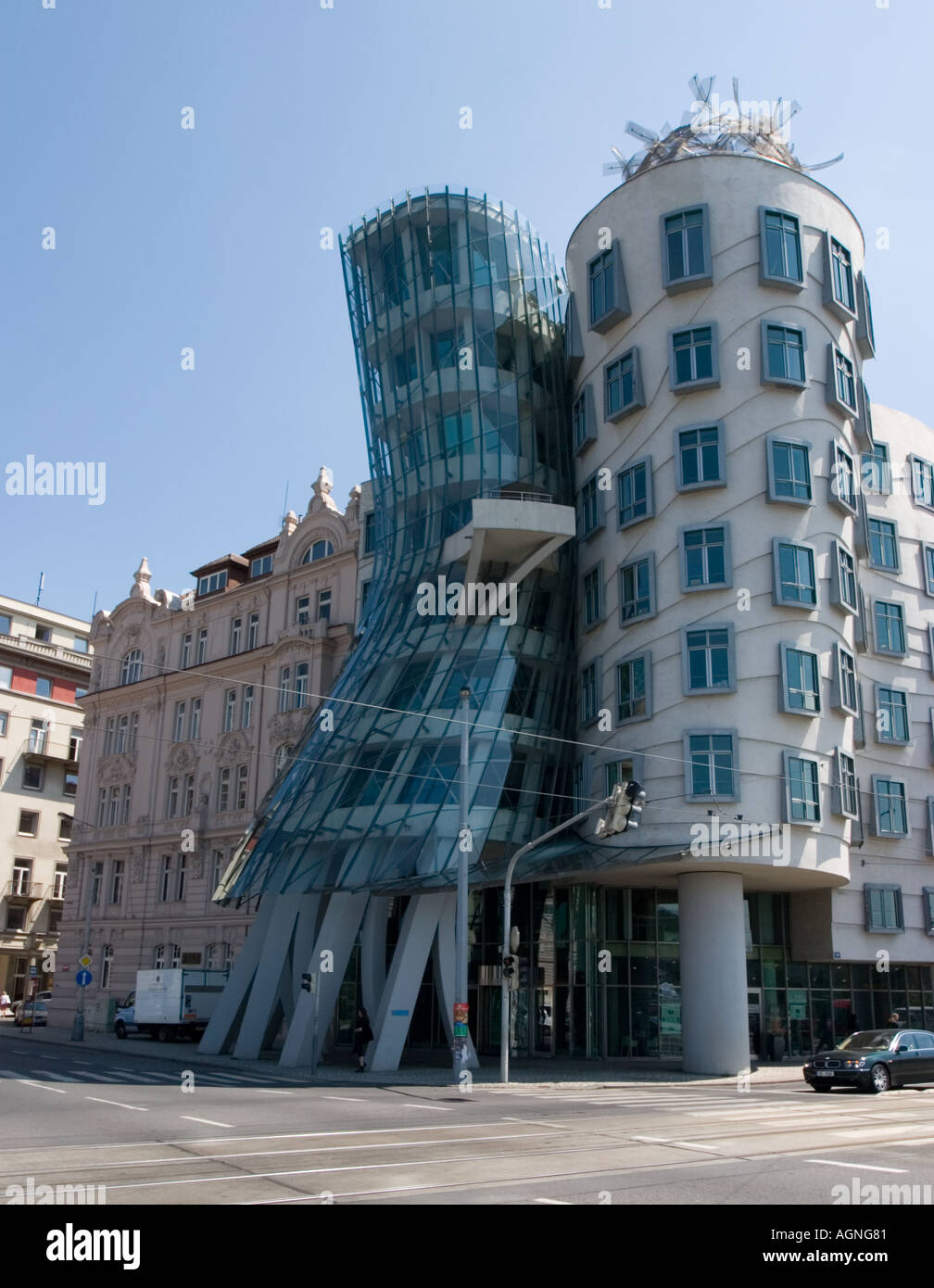 Dancing house or Fred and Ginger Building by Frank Gehry commissioned ...