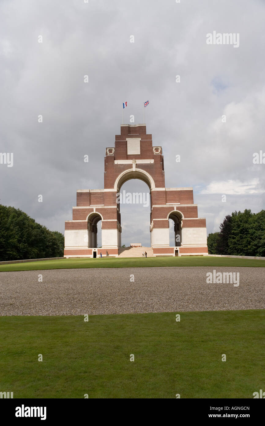 The Thiepval Memorial commemorating the 1916 Anglo-French offensive on the Somme and 73,000 ...