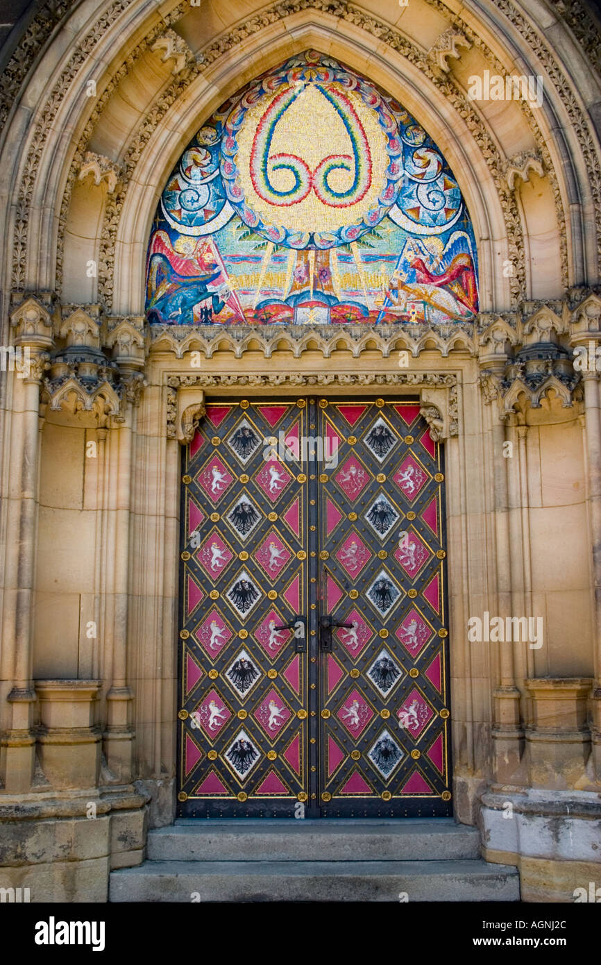 The Basilica Minor in Vysehrad castle old walled citadel of Prague ...