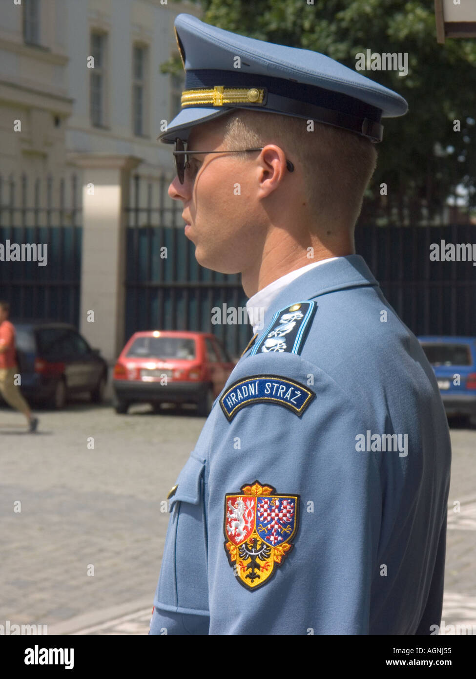 Castle guard Hradcany Prague Stock Photo - Alamy