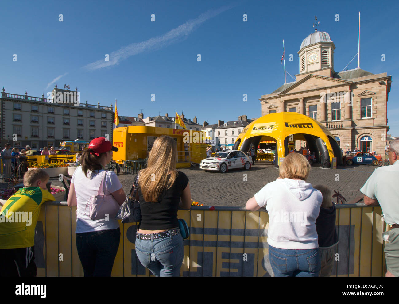 Kelso Scottish Borders Town House Jim Clark rally taking place Stock ...