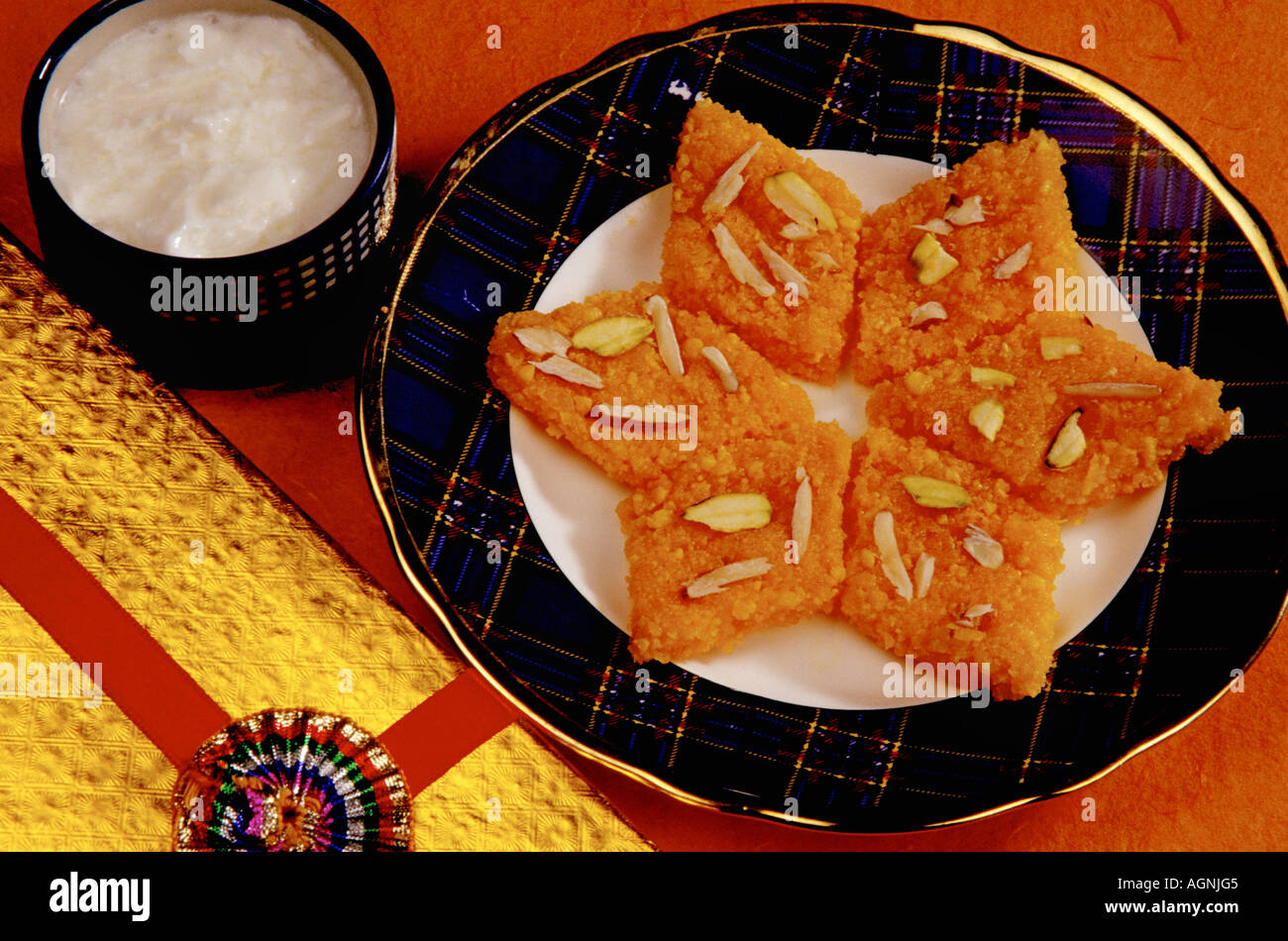 Malai Barfi - Indian sweet Stock Photo - Alamy