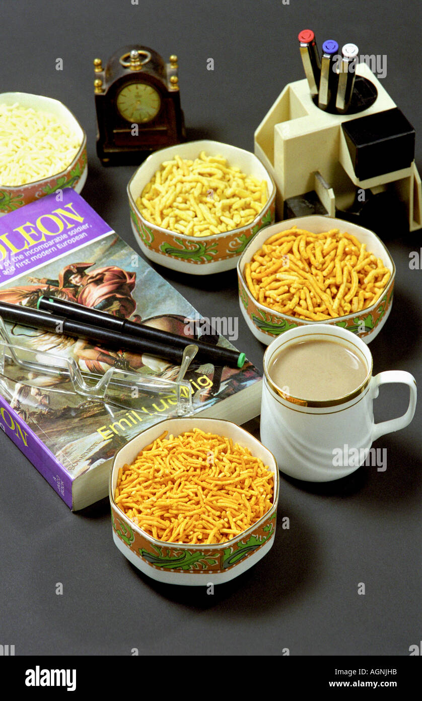 Traditional snacks on a tabletop Stock Photo - Alamy