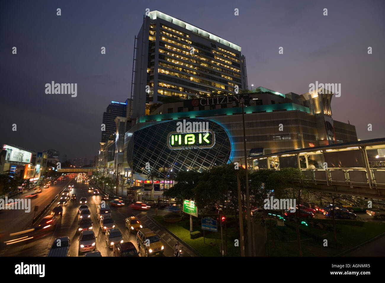 MBK Shopping Center at night Siam Square Pathum Wan district Bangkok ...