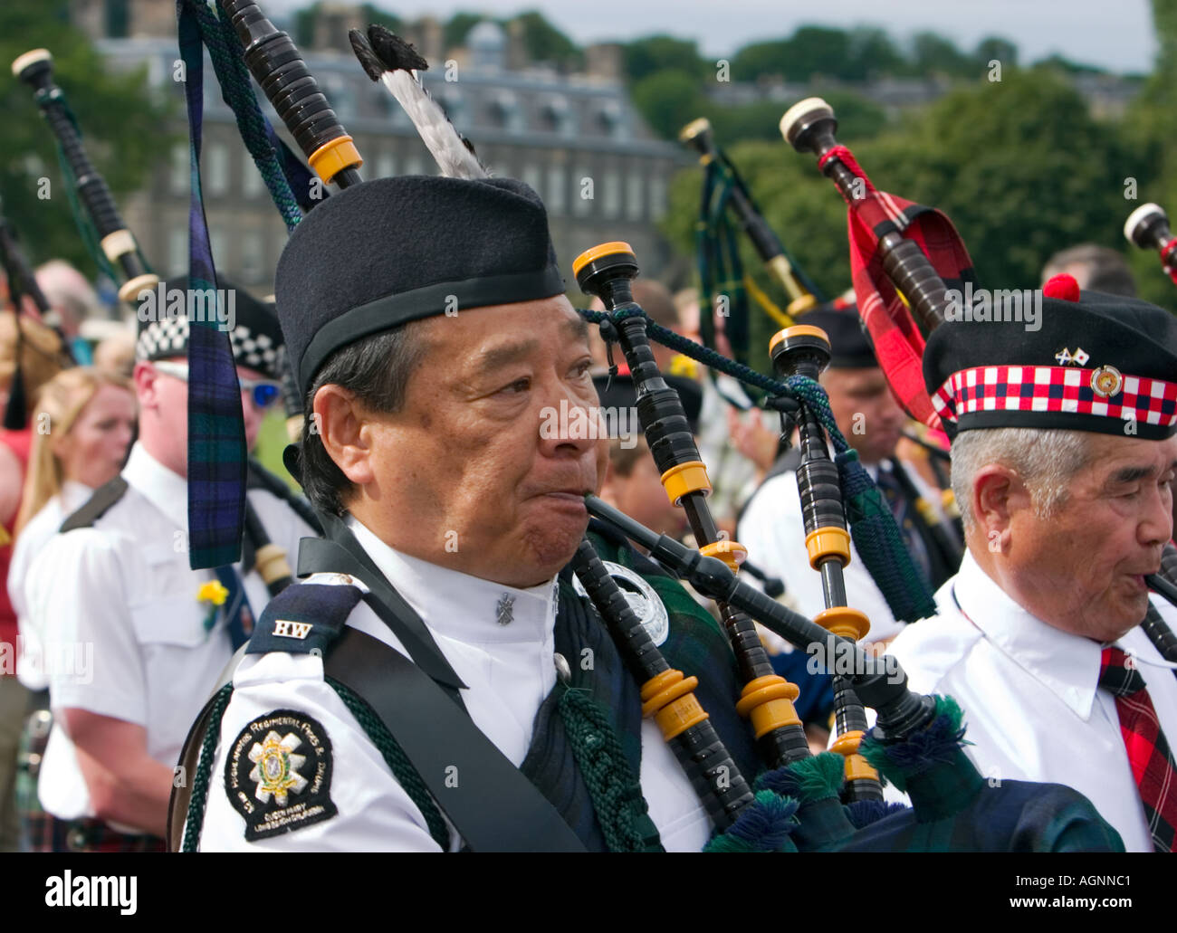 American Asian piper 42nd Highlanders Regimental Pipes Drums from RMS ...