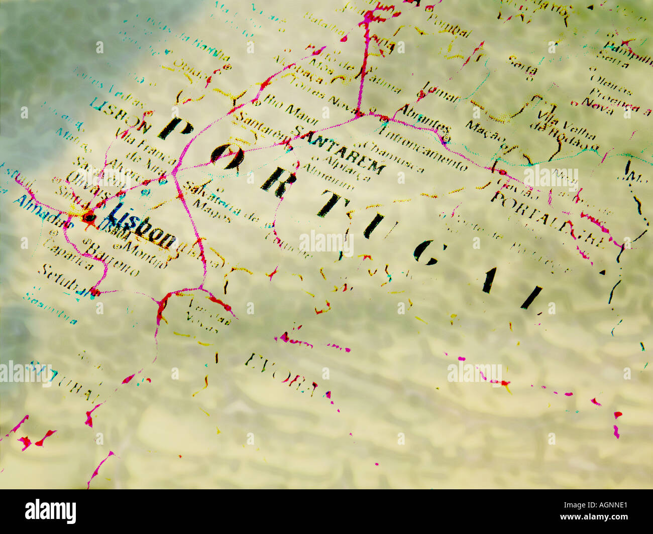 Old portugal map hi-res stock photography and images - Alamy
