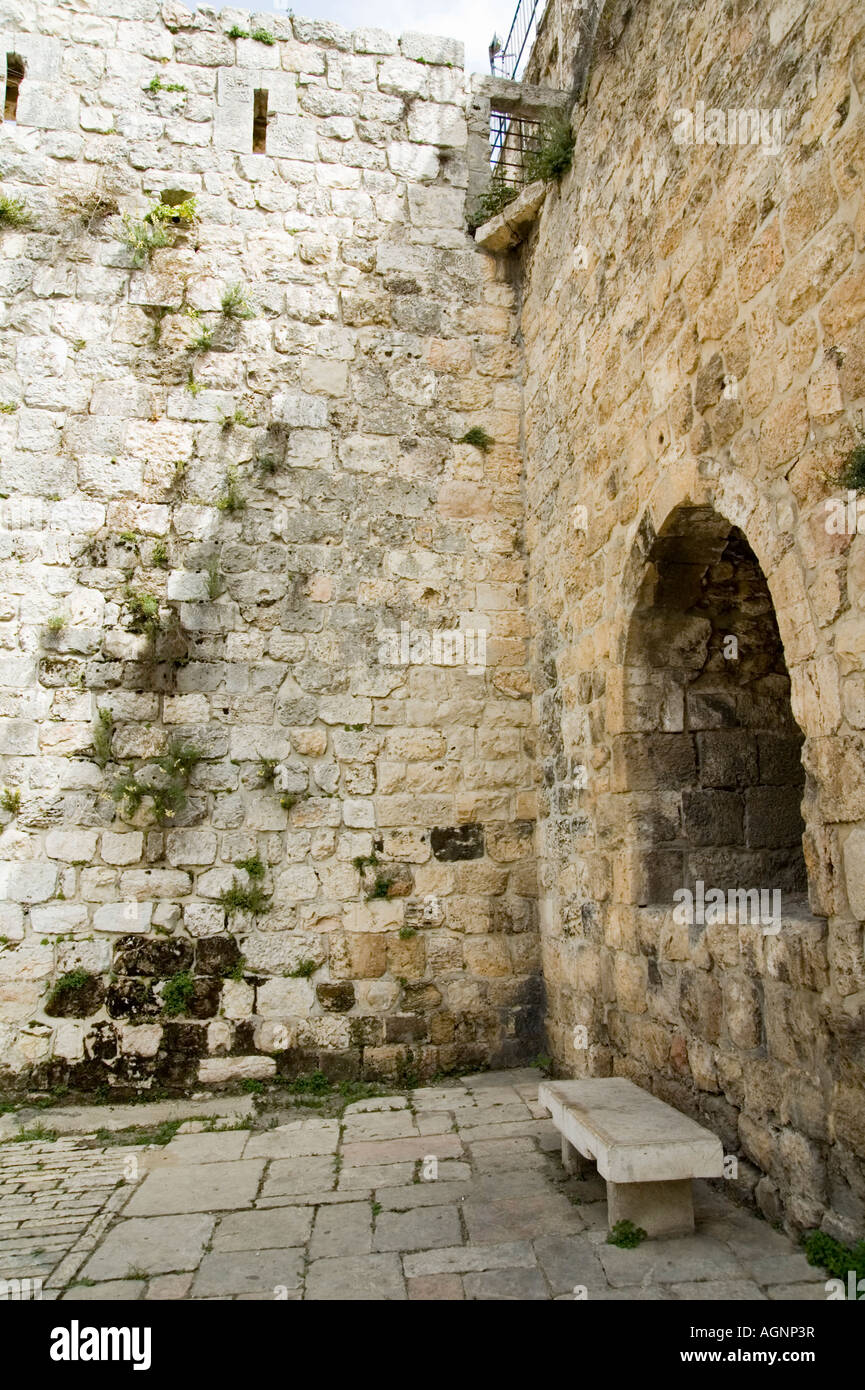 Israel Jerusalem Zion Gate En Nabi Dawoud in the walls surrounding the ...