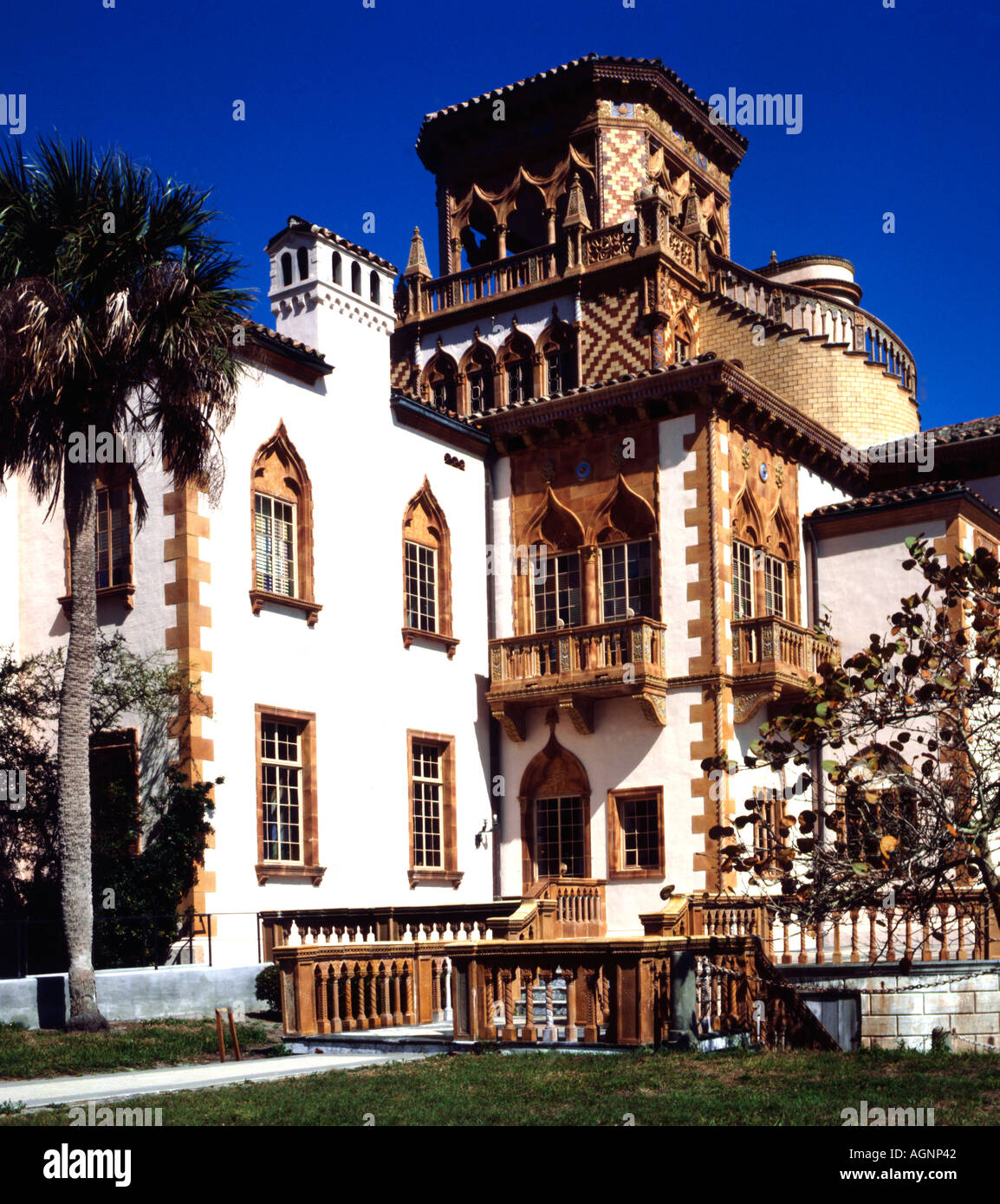 Ca D Zan Mansion at the John and Mable Ringling estate in Sarasota in ...