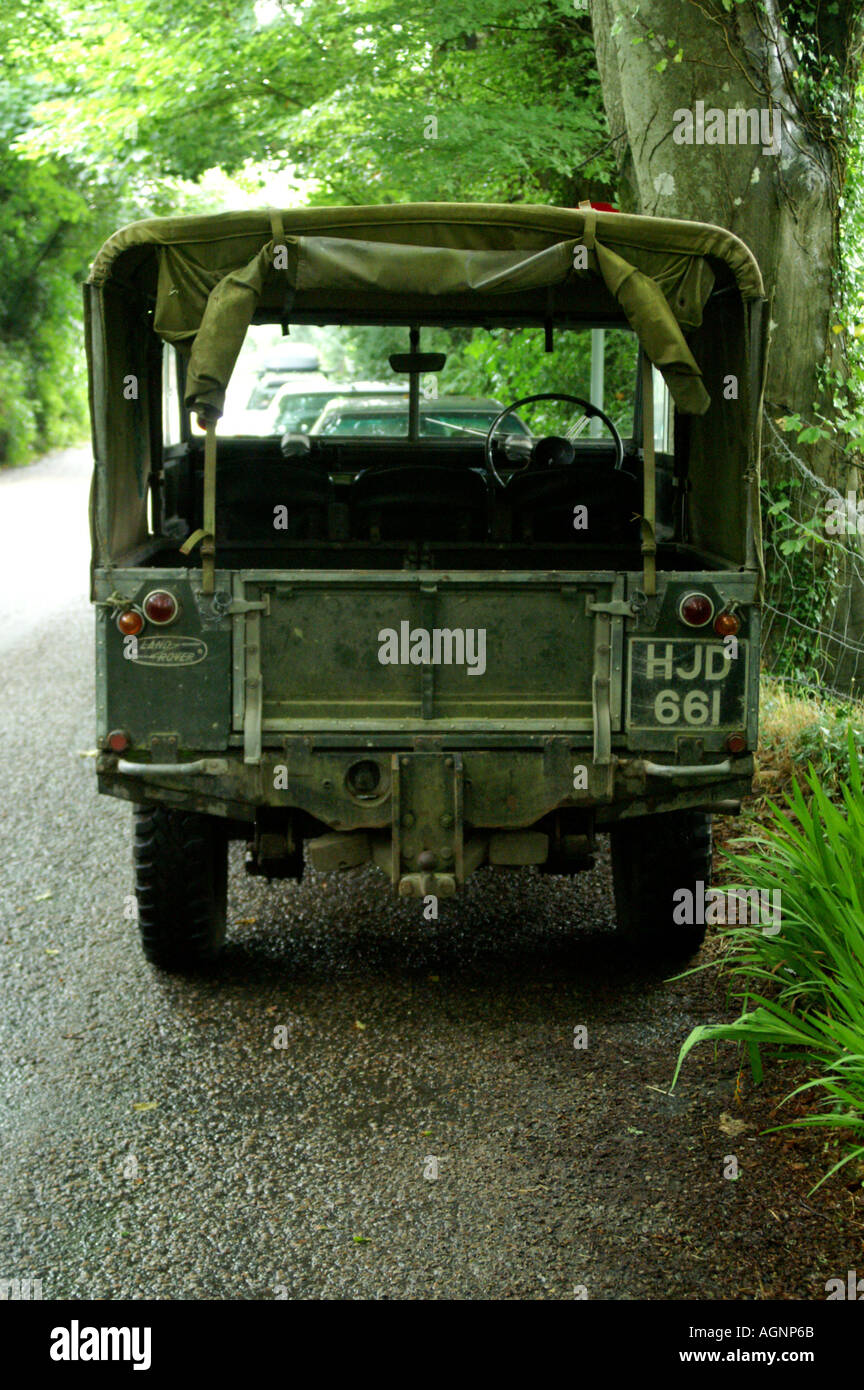 A rare Series one Land Rover with split windscreen Stock Photo - Alamy
