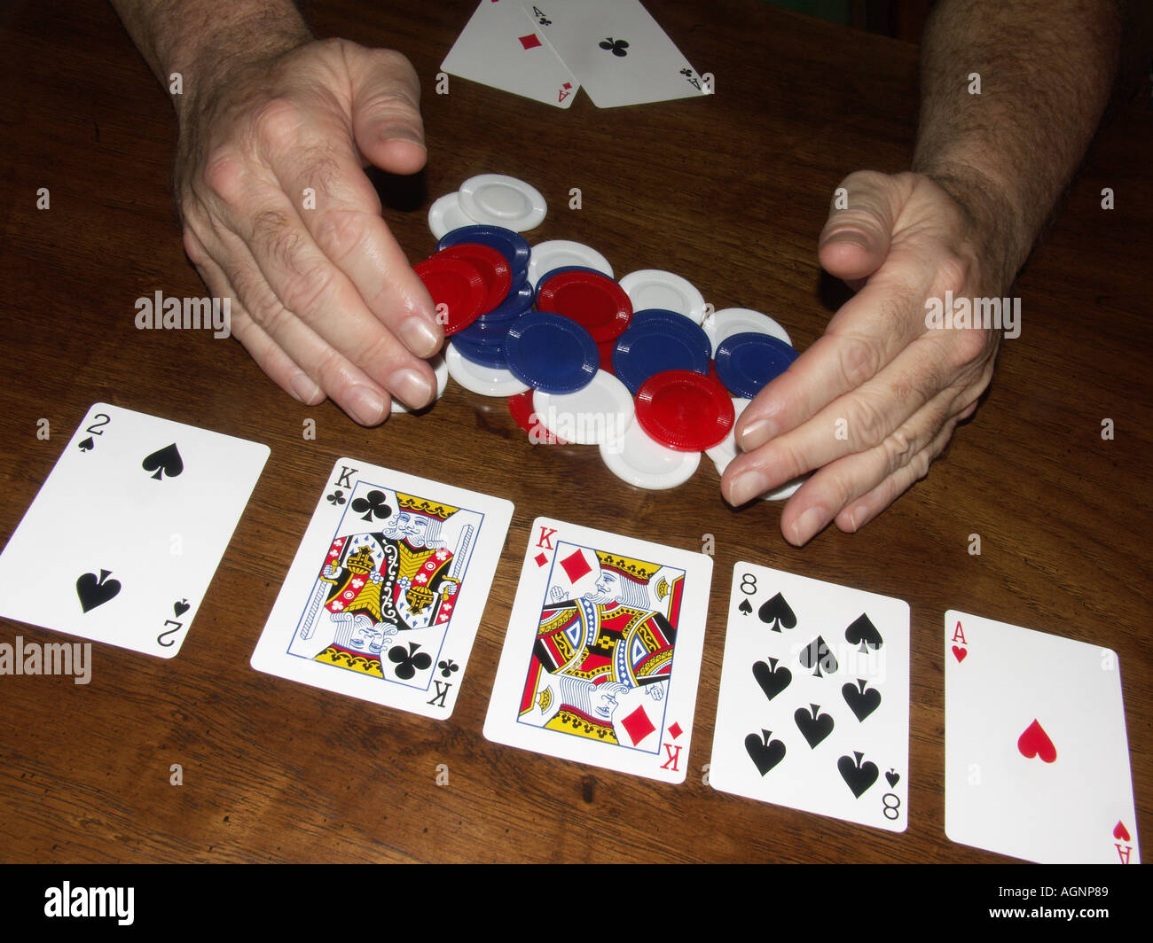 Winning the pot Stock Photo - Alamy
