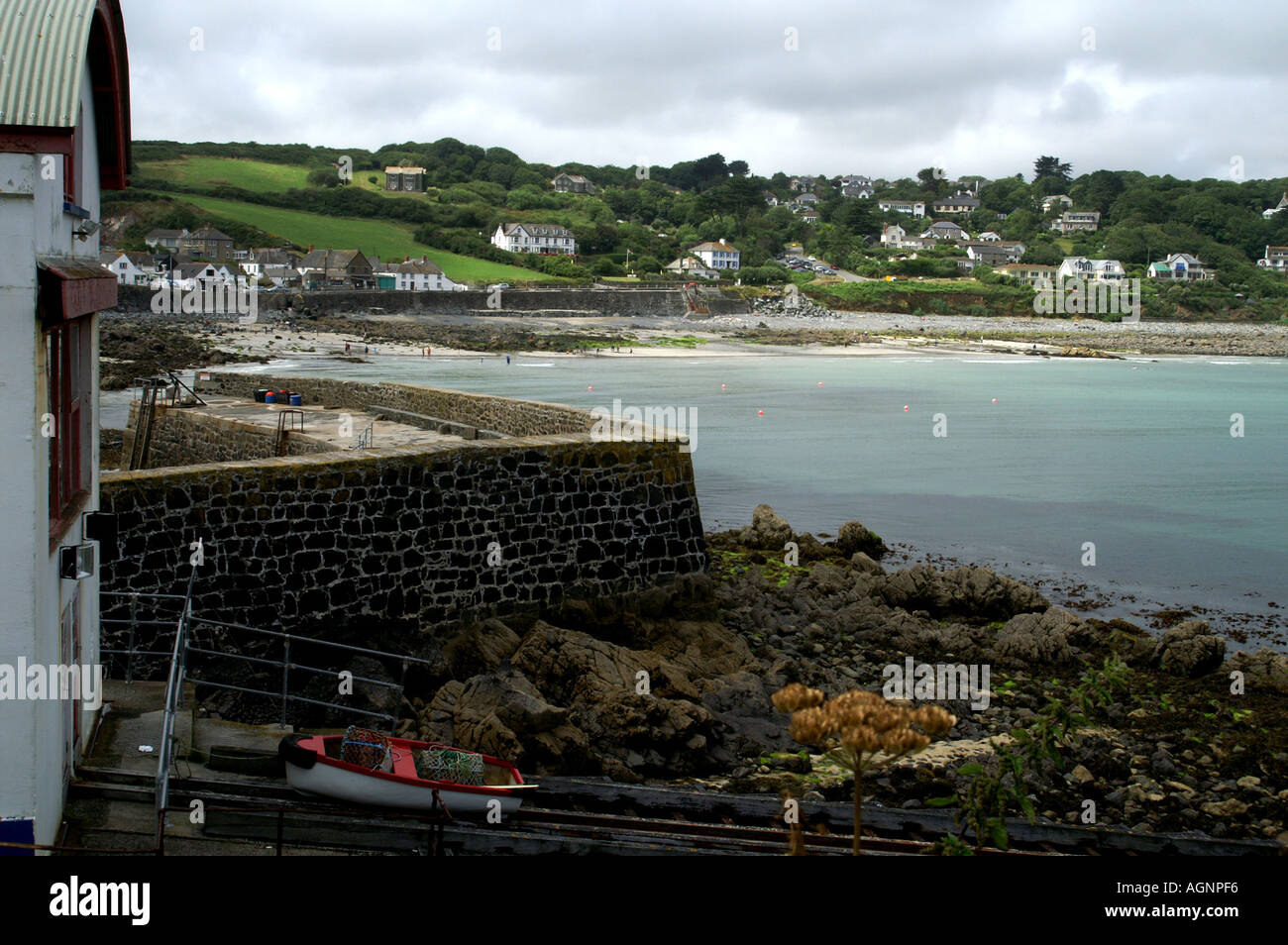 The Lifeboat disused slipway Coverack St Keverne Cornwall England ...