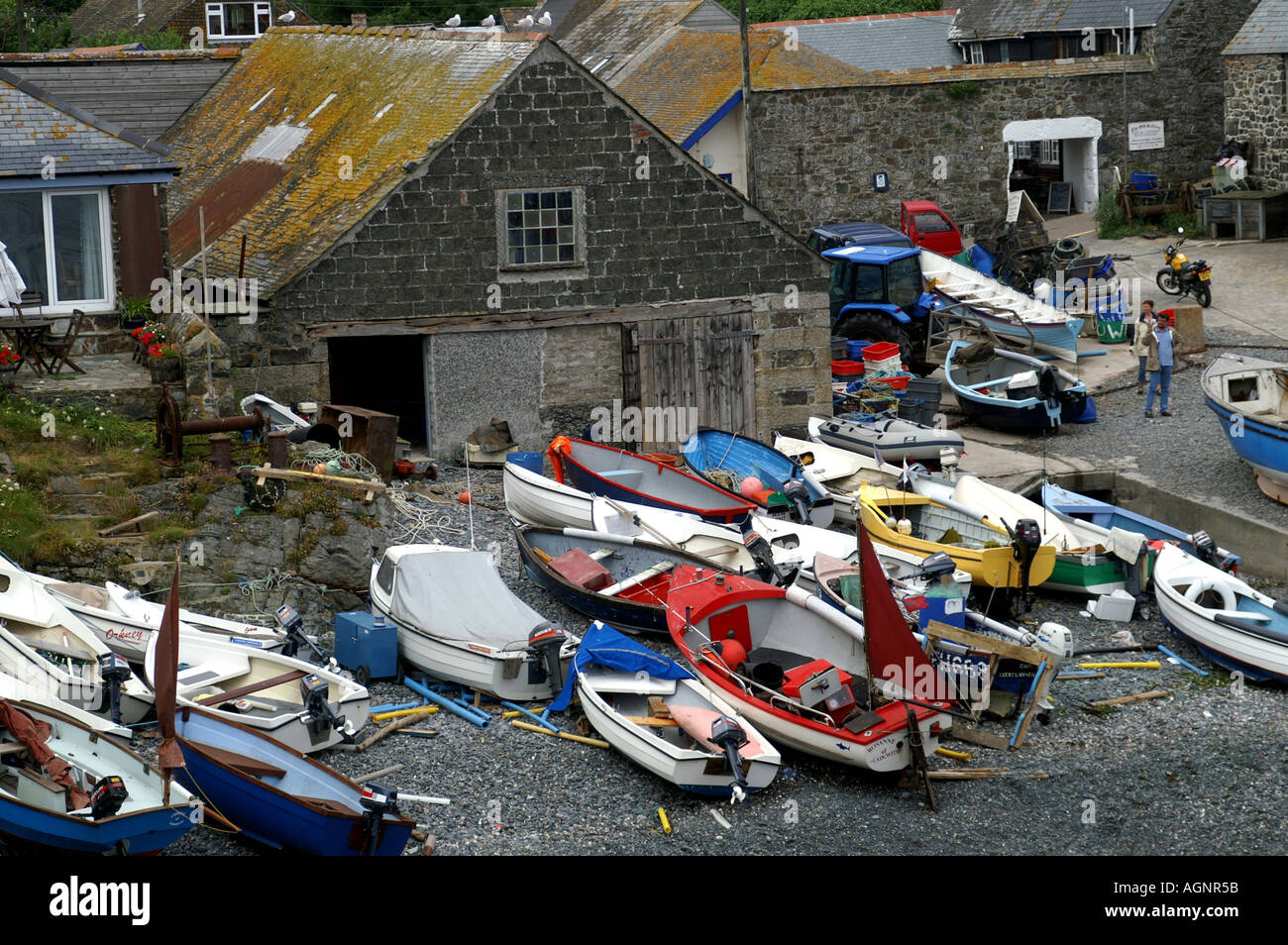 Cadgwith fishing cove trust hi-res stock photography and images - Alamy