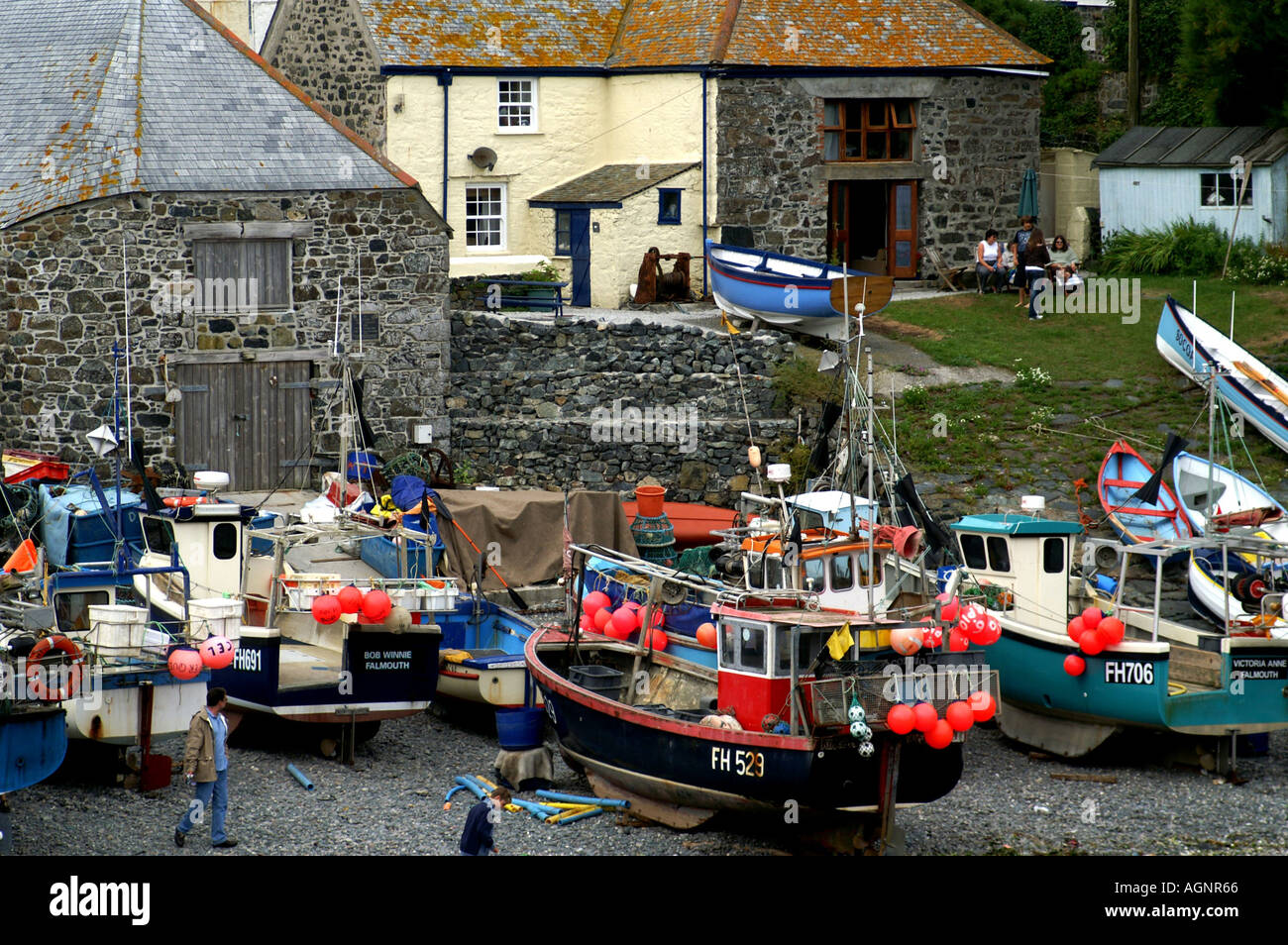 Cadgwith cove Cornwall England United Kingdom Europe landscape Stock ...