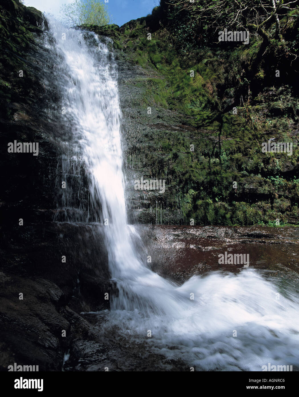 Blaen y glyn waterfalls beacons national park hi-res stock photography ...