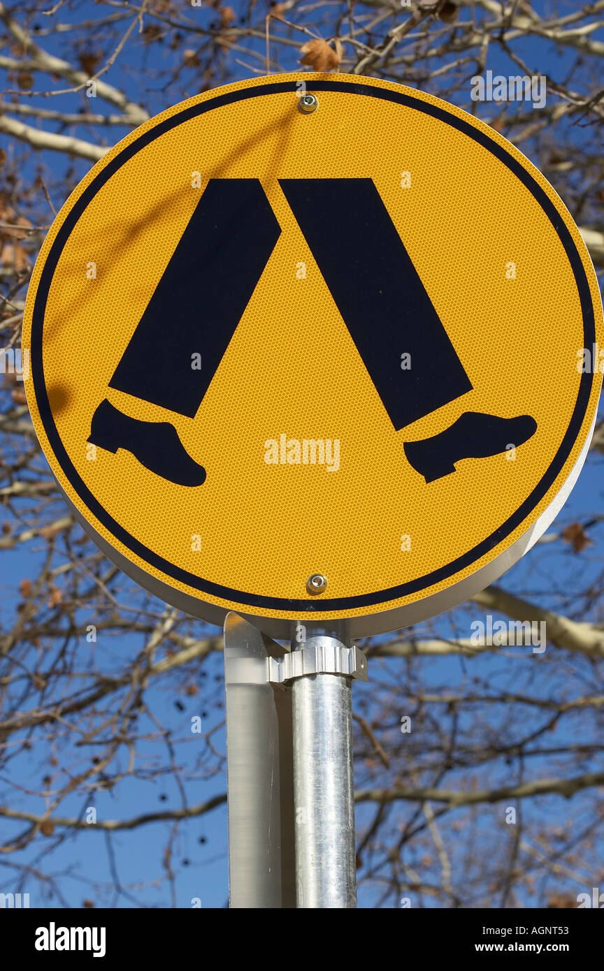 Pedestrian Crossing sign Stock Photo - Alamy
