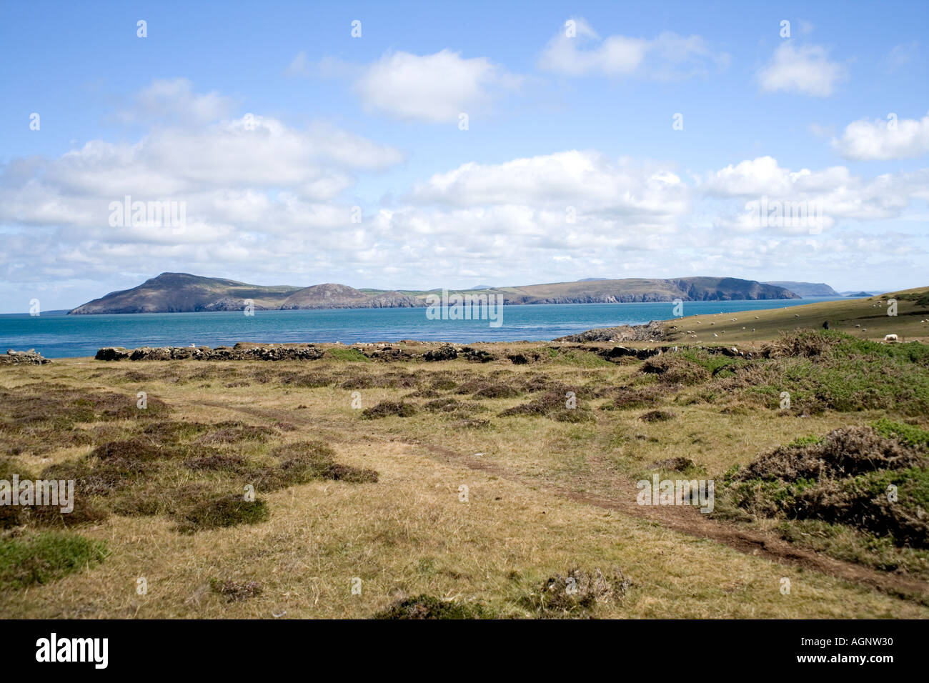 Bardsey island from mainland hi-res stock photography and images - Alamy