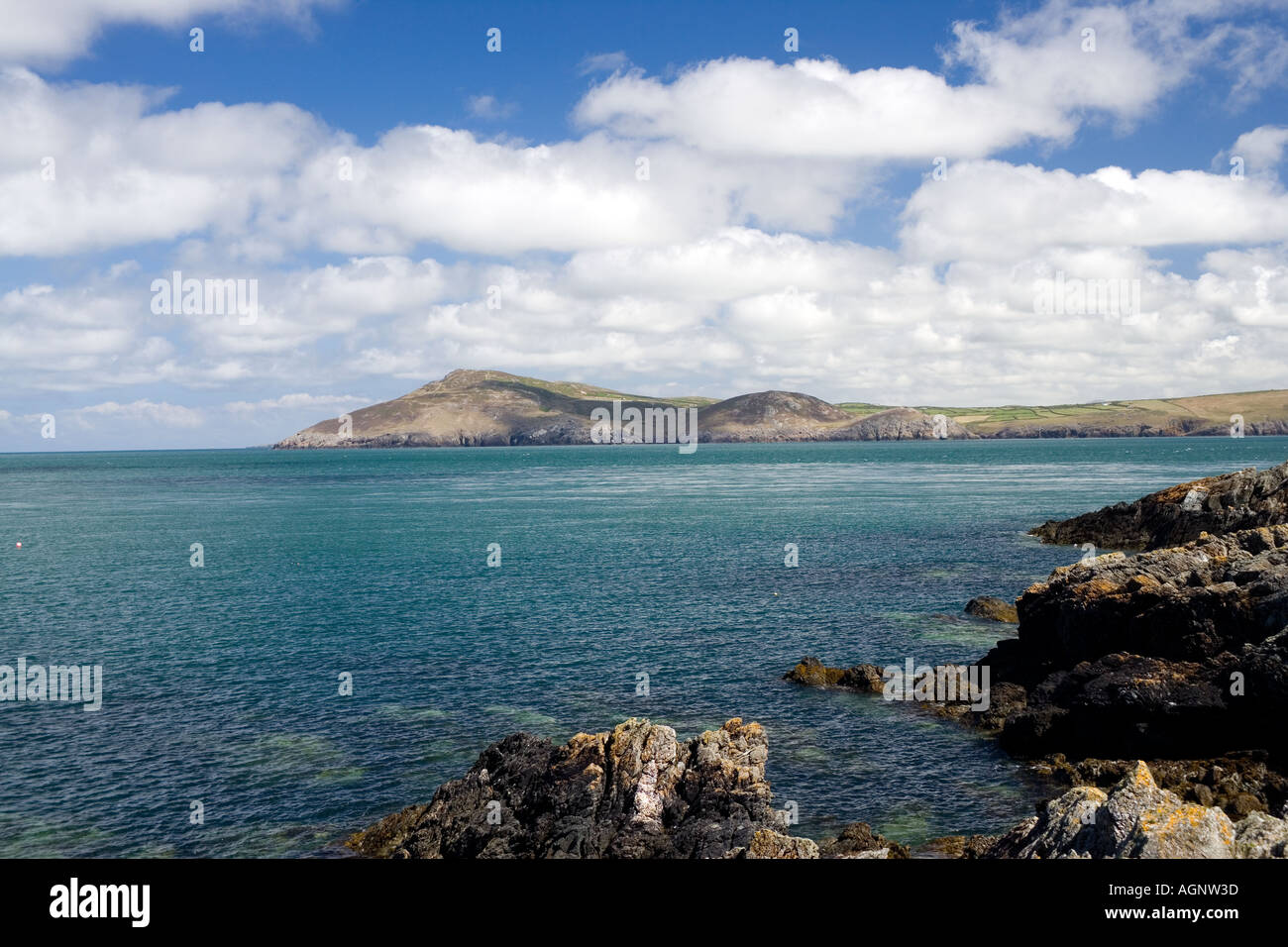 Bardsey island from mainland hi-res stock photography and images - Alamy