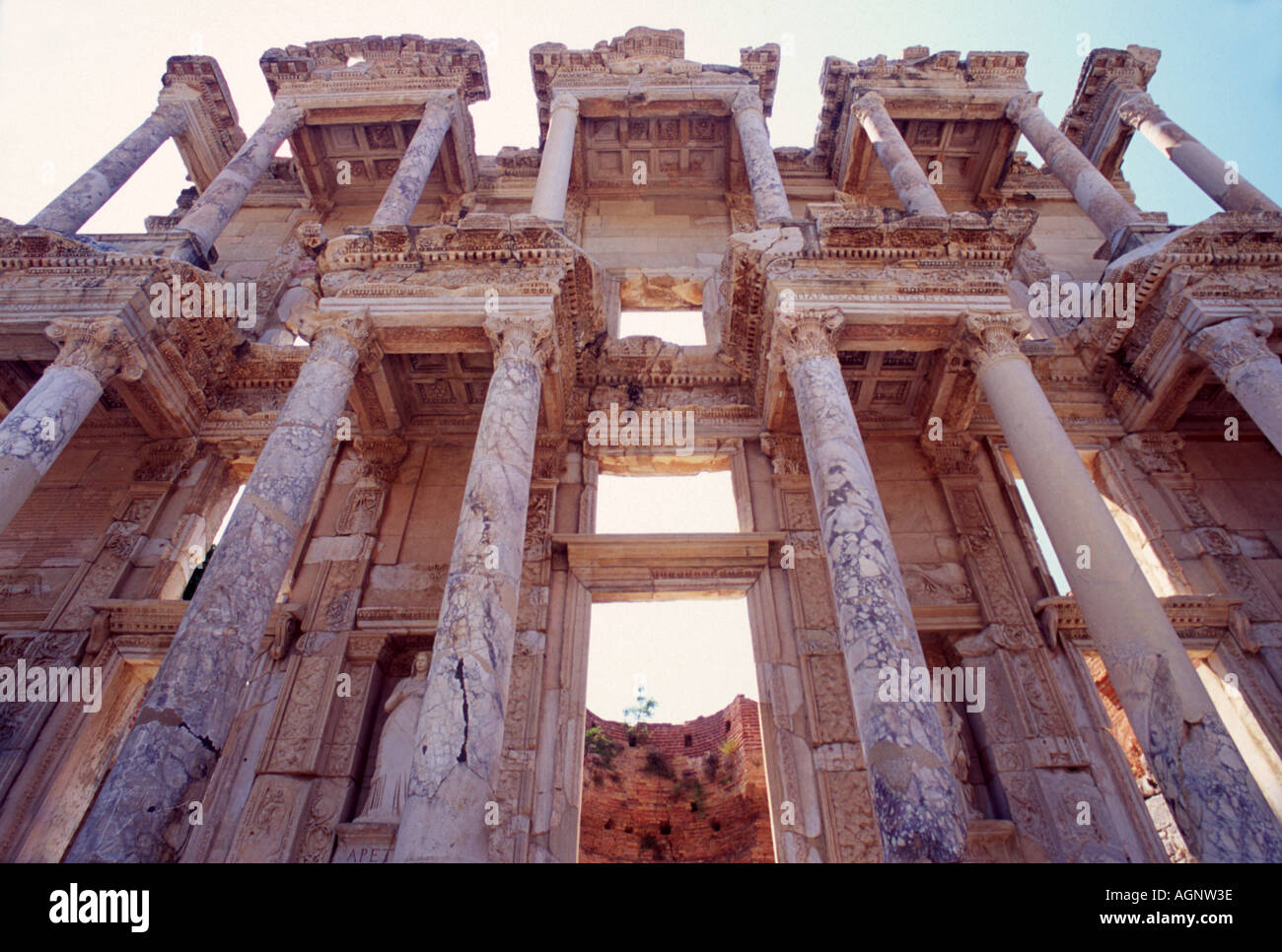 Ancient Roman Library of Celsus Ephesus Turkey Stock Photo - Alamy