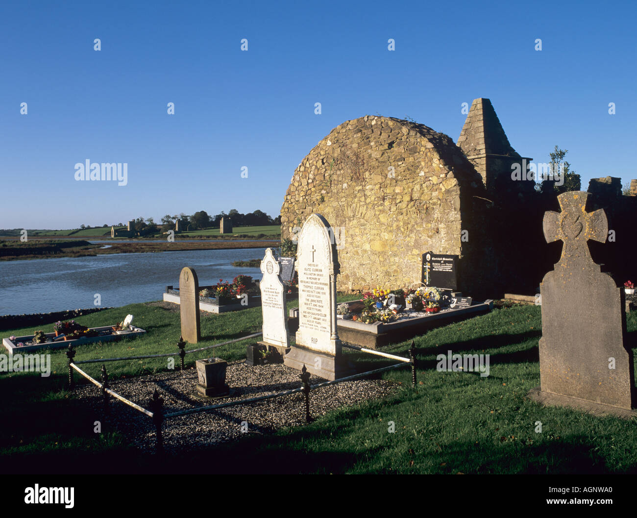 GRAVEYARD and ANCIENT CHURCH beside Bannow Bay "Wellington Bridge ...