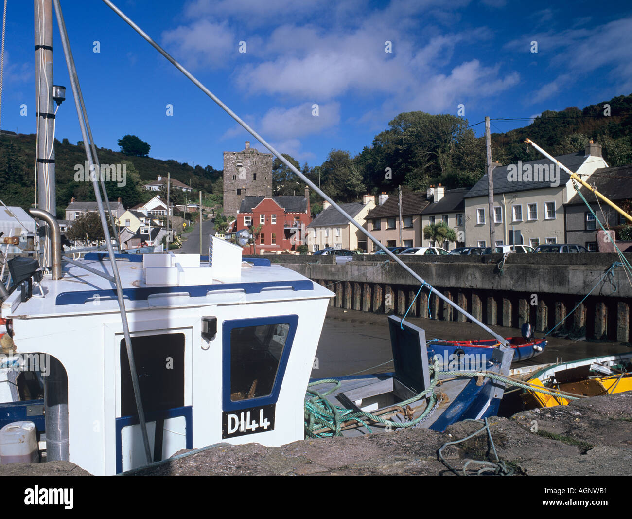FISHING BOAT in BALLYHACK HARBOUR Ballyhack County Wexford Eire Stock ...