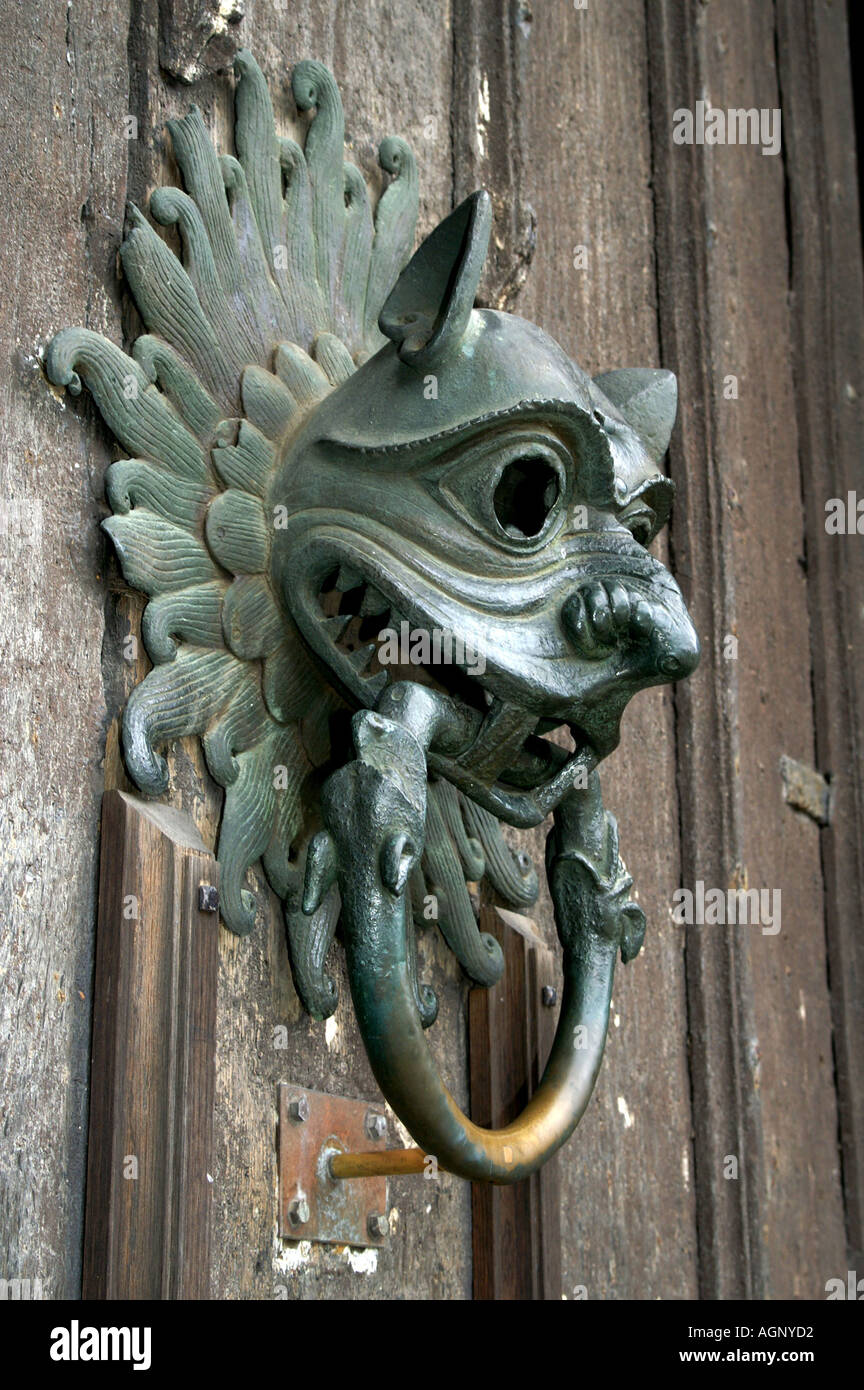 Durham Cathedral Sanctuary Door Knocker High Resolution Stock ...
