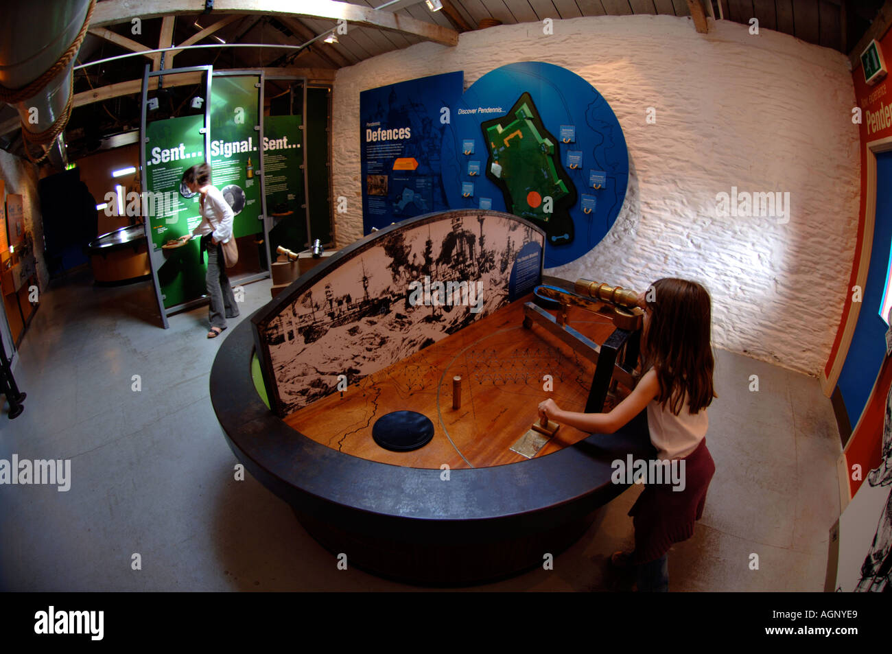 Inside Pendennis Castle at Falmouth in Cornwall England UK Stock Photo ...