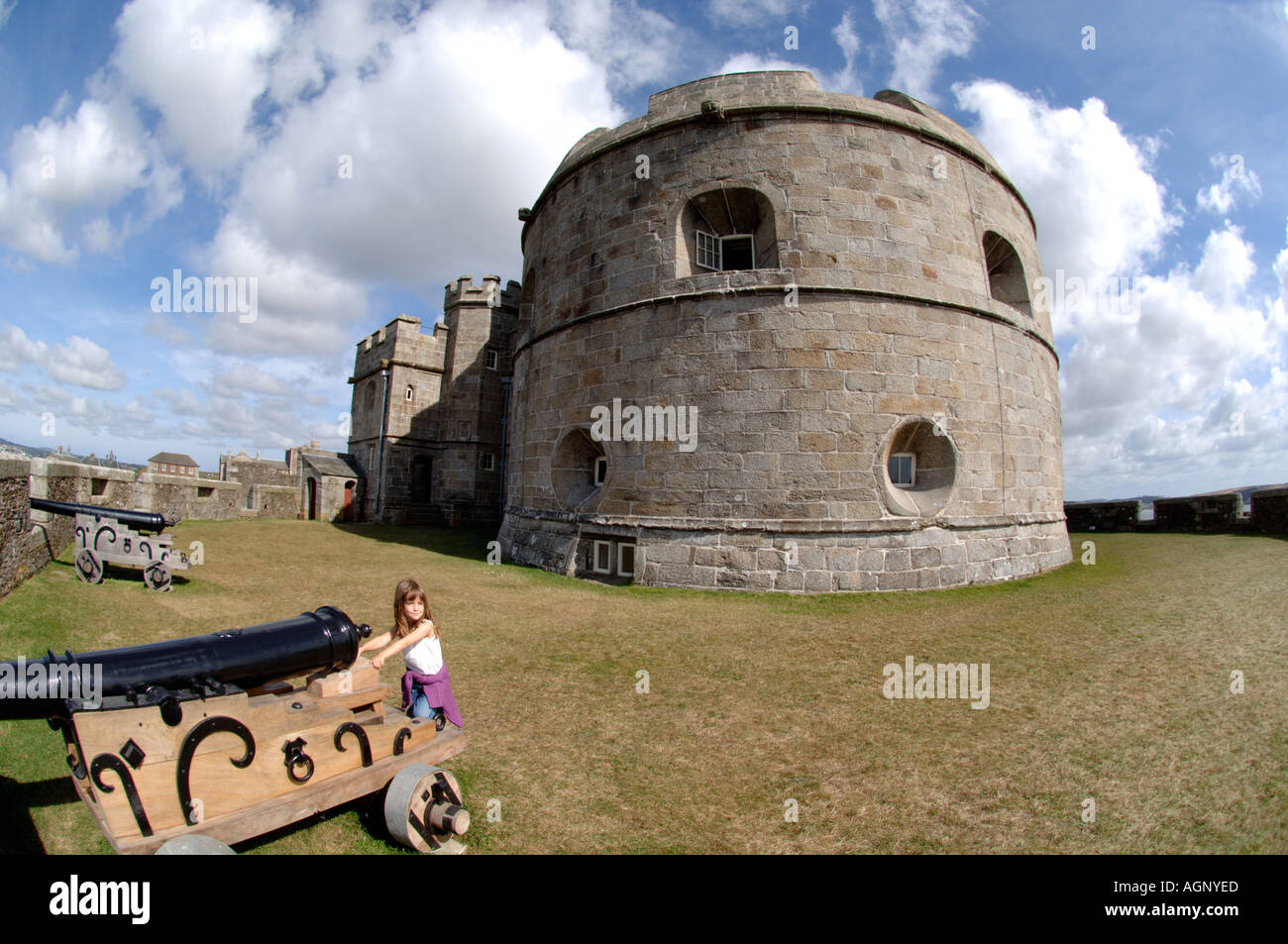 Pendennis Castle at Falmouth in Cornwall England UK Stock Photo - Alamy