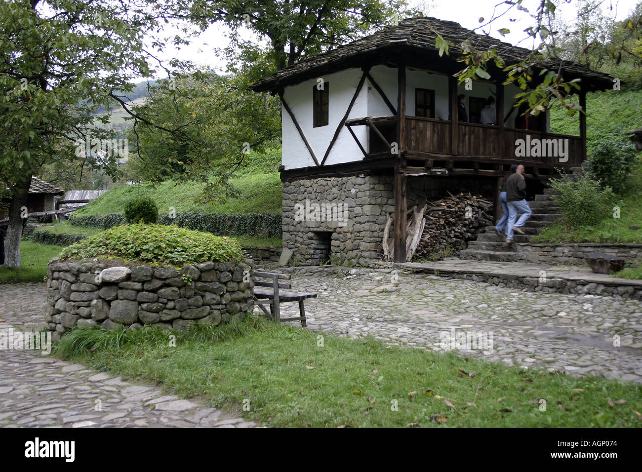 Ancient architecture Open Air Museum Etar Bulgaria Stock Photo - Alamy