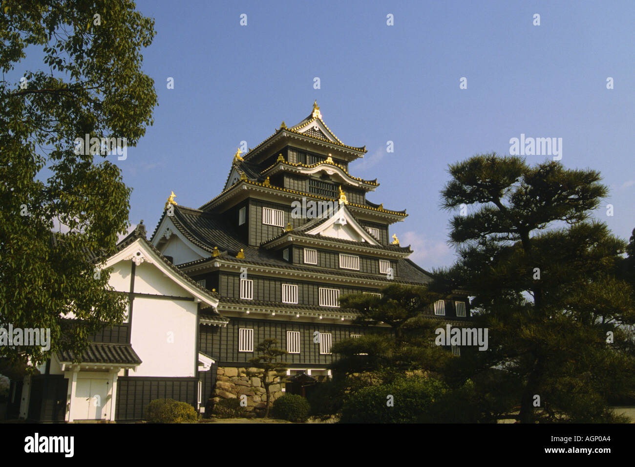 Japan Okayama Castle Stock Photo - Alamy