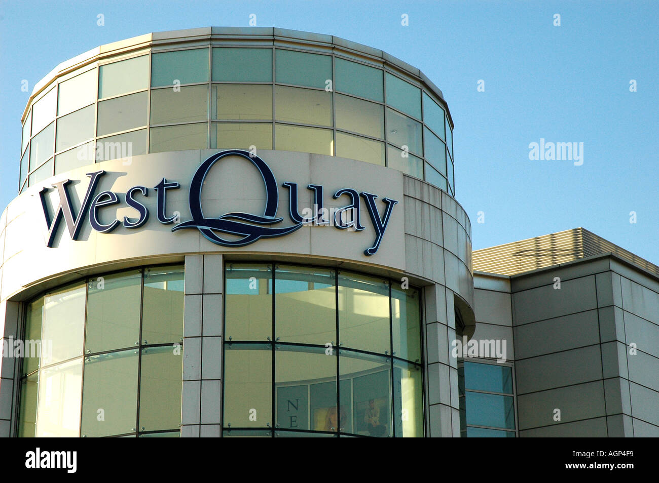 Westquay shopping centre facade in Southampton, England, UK Stock Photo ...
