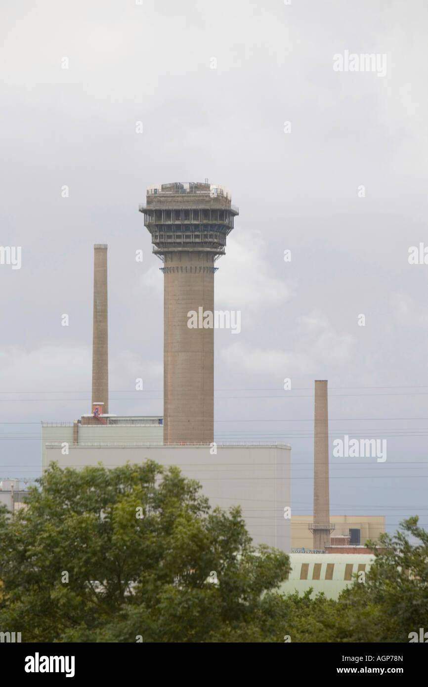 The capped chimney of Calder Hall at Sellafield following the nuclear ...