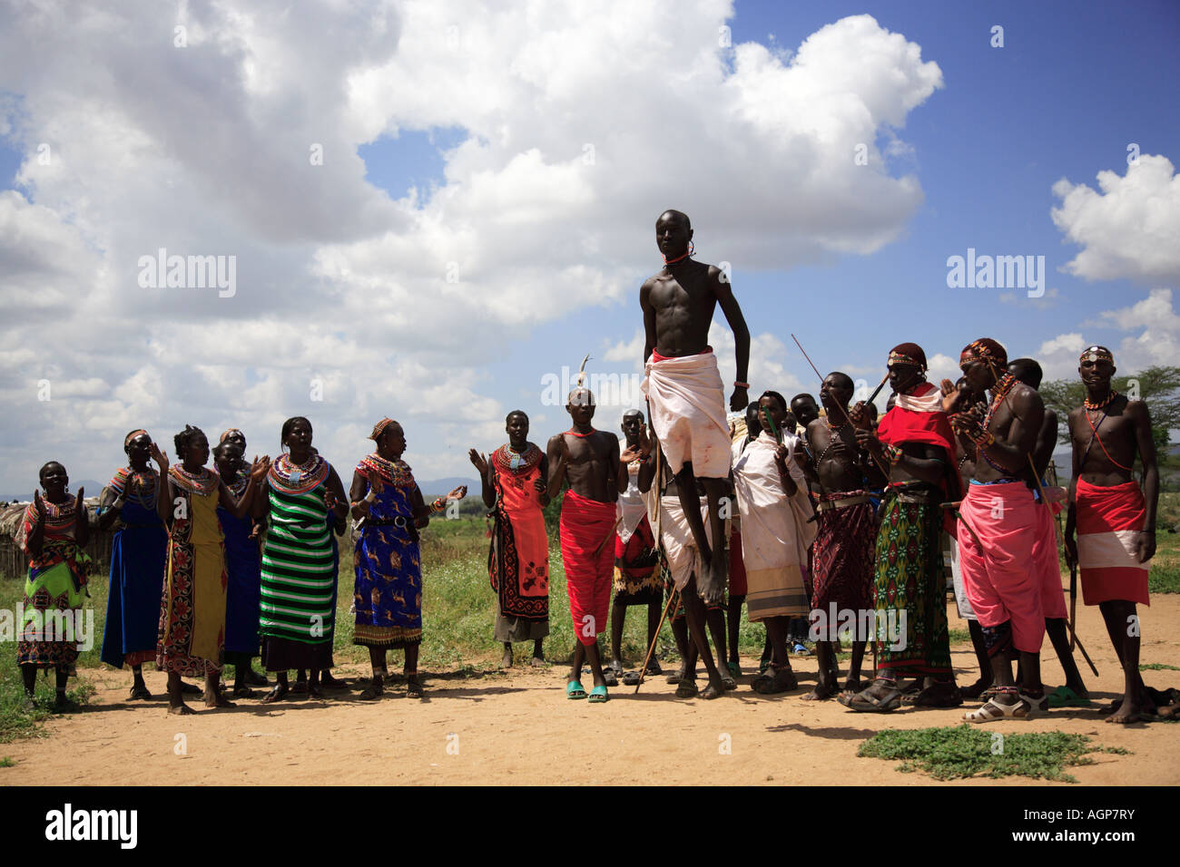 Traditional Samburu dance Stock Photo - Alamy