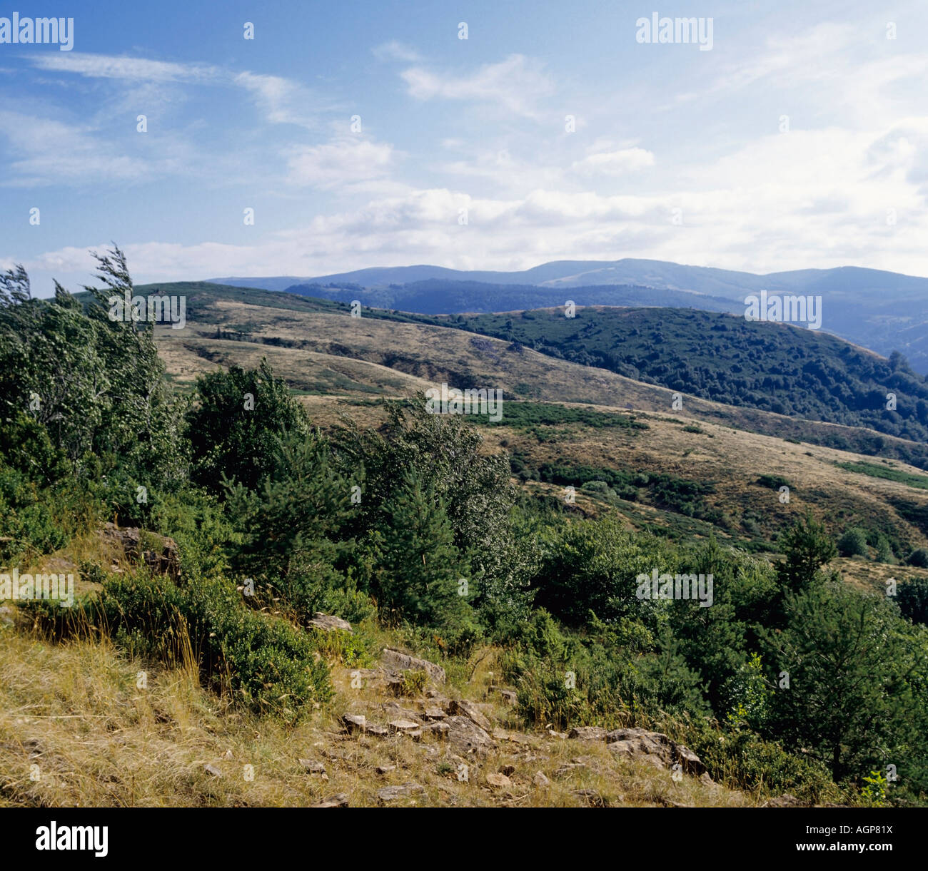 cevennes mountains national park lozere Stock Photo - Alamy