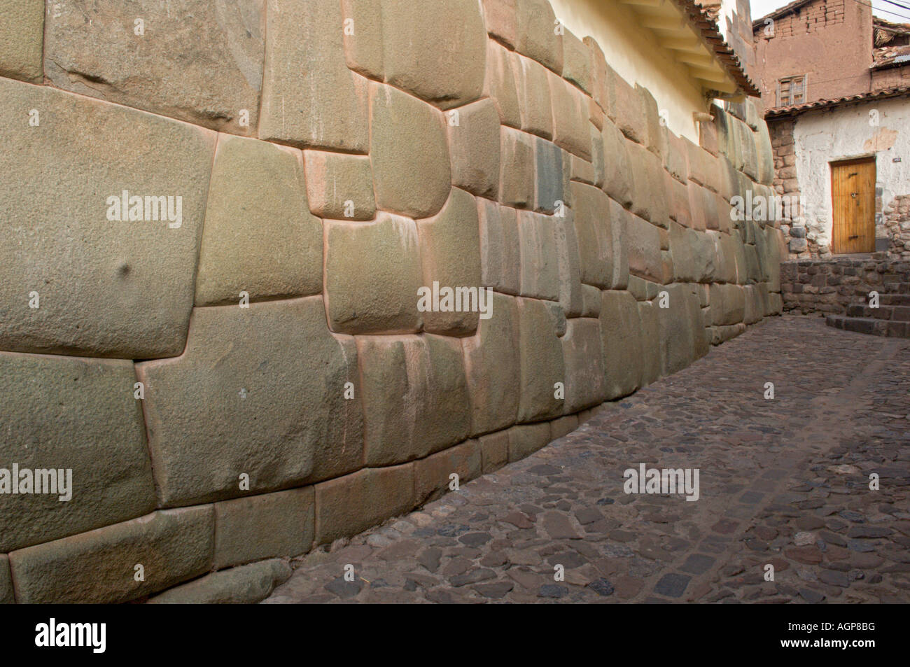 Peru, Cusco, Stonework section of Inca ruins Stock Photo - Alamy