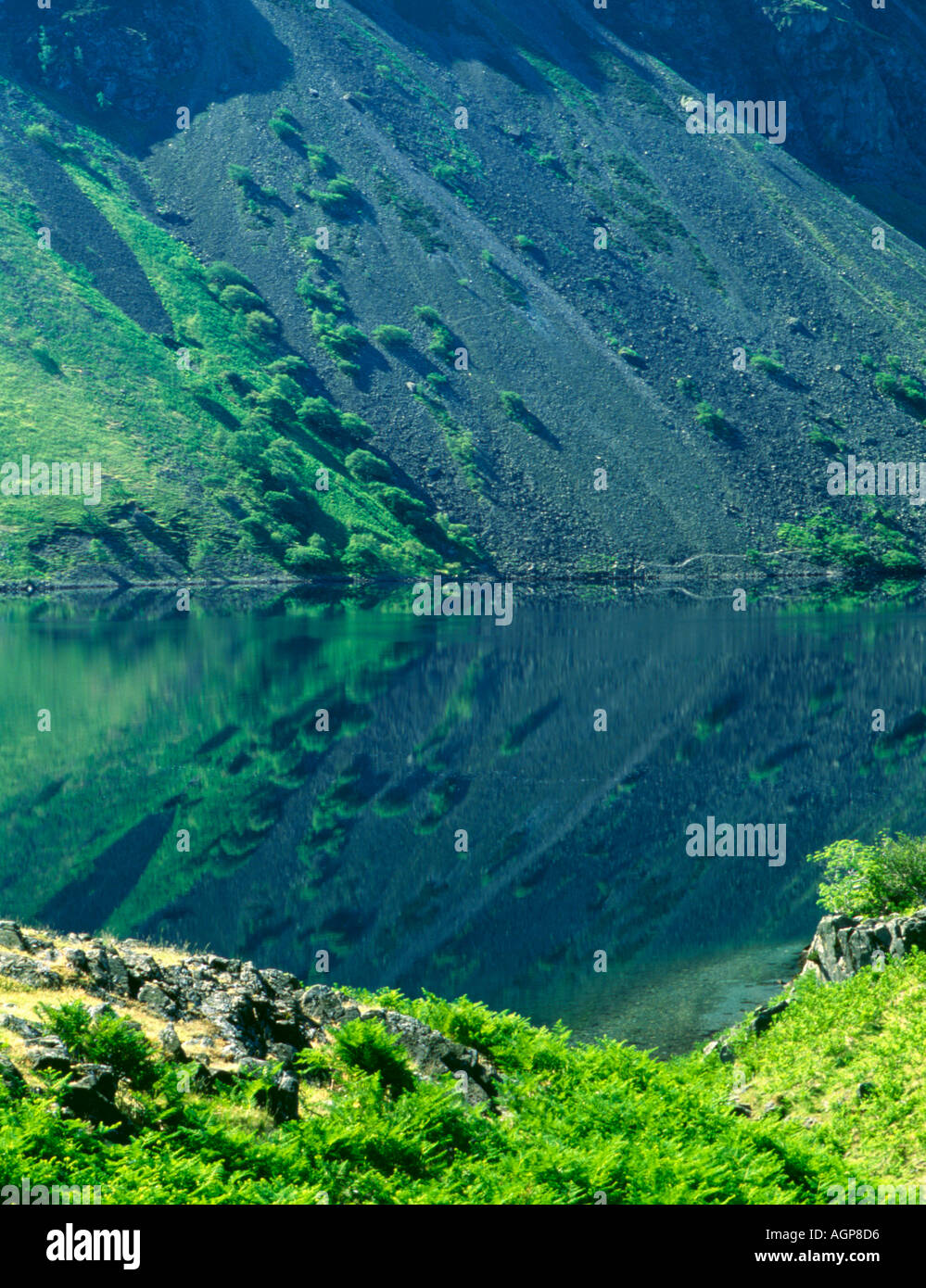 Wast Water screes, Wasdale, Lake District National Park, Cumbria ...