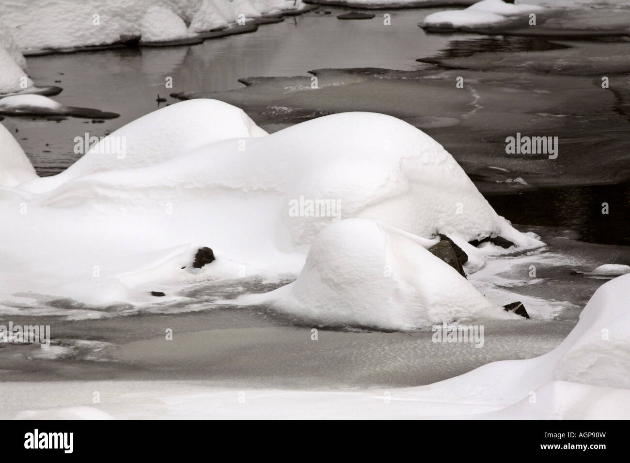 Saskatchewan creek during spring thaw Stock Photo - Alamy