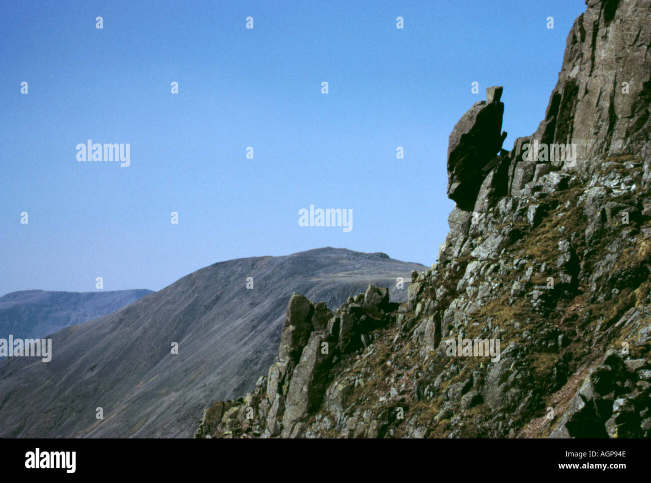 Sphinx Rock on Great Gable, Lake District National Park, Cumbria ...
