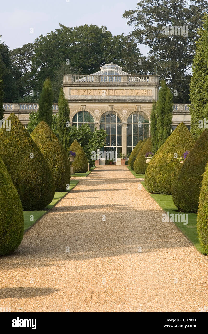 conservatory gardens stately home castle ashby northamptonshire ...