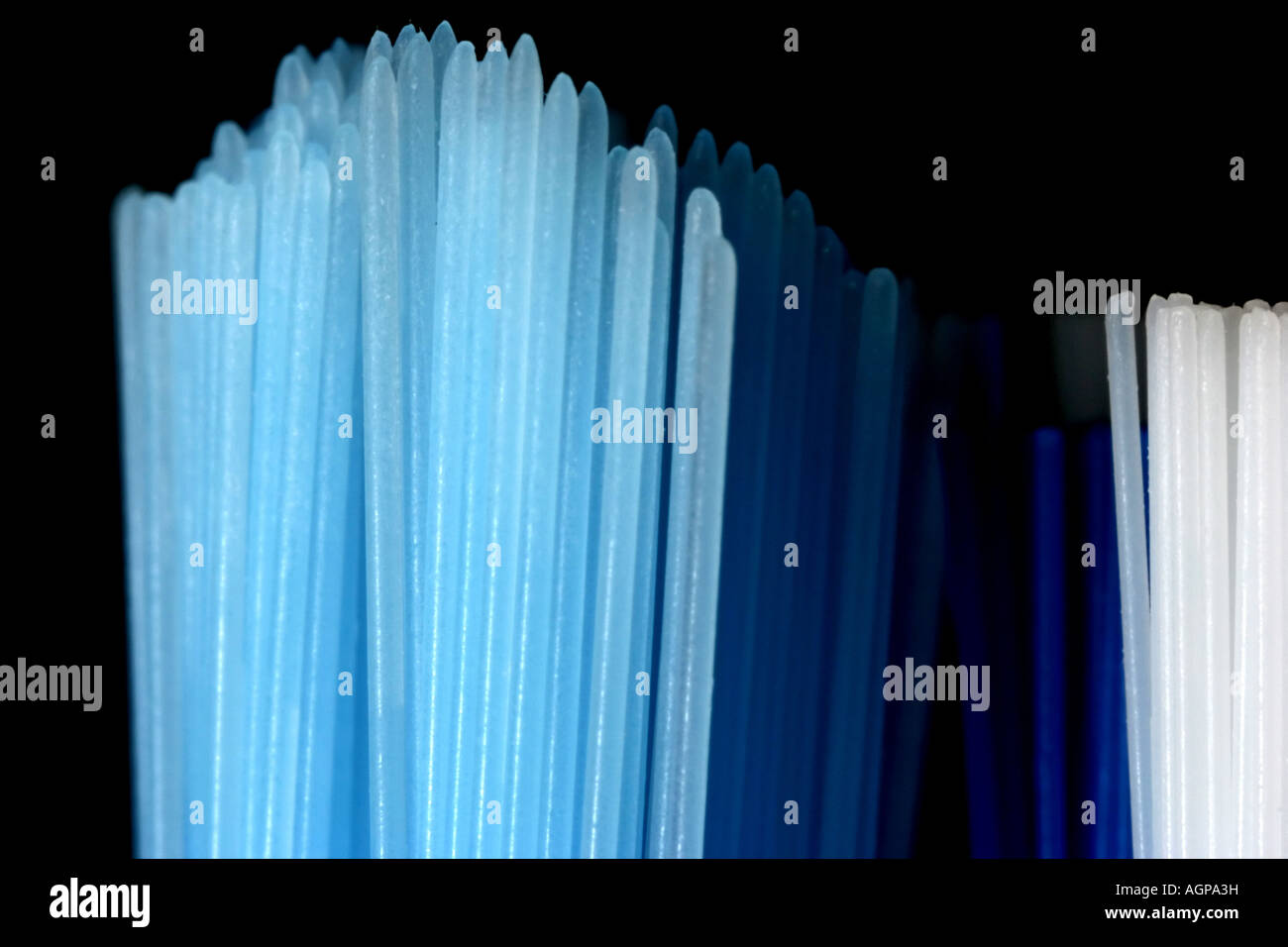 extreme macro magnification of a toothbrush Stock Photo - Alamy
