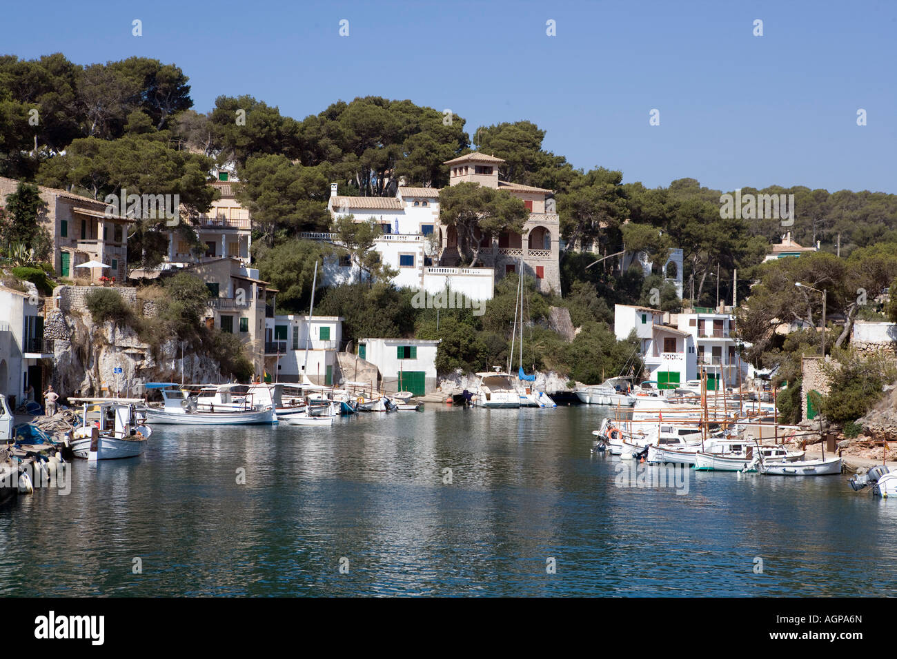 A small port with boats Stock Photo - Alamy