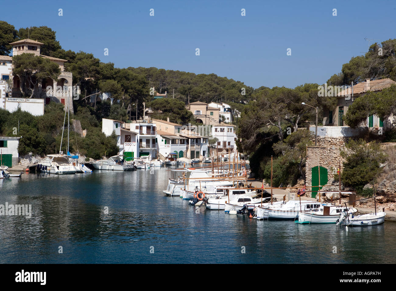 A small port with boats Stock Photo - Alamy