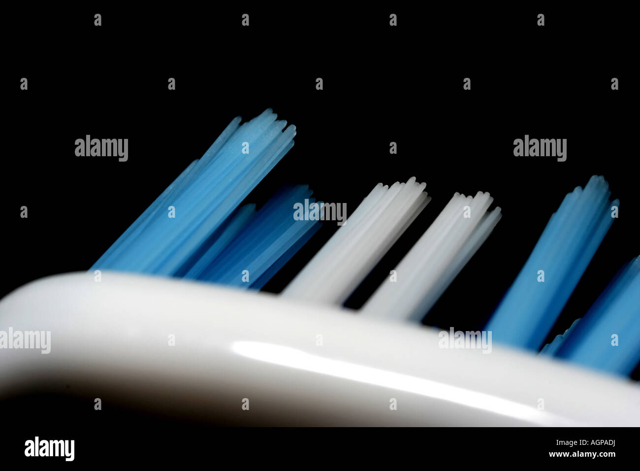 extreme macro magnification of a toothbrush Stock Photo - Alamy