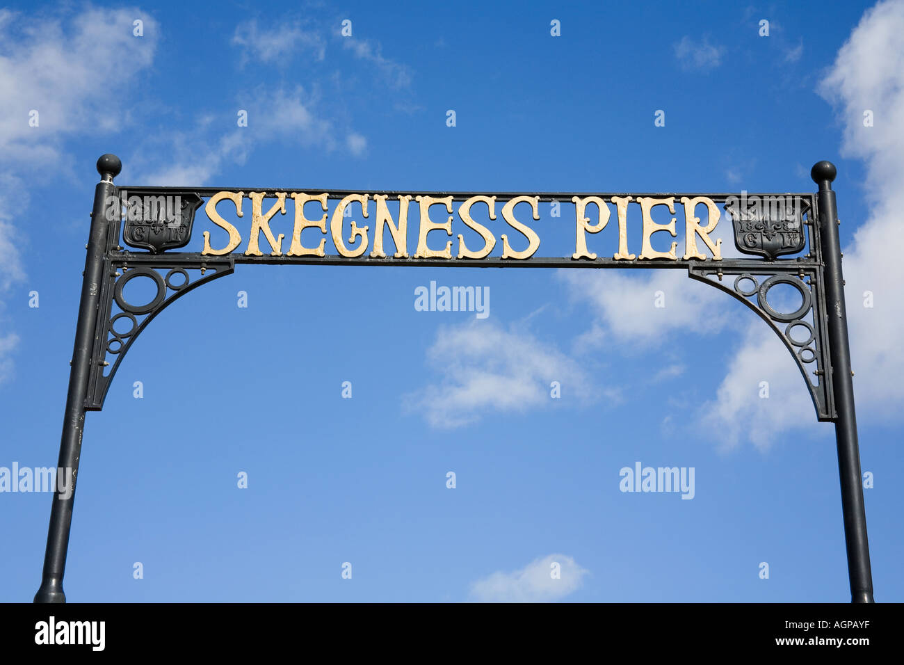 Skegness pier sign hi-res stock photography and images - Alamy