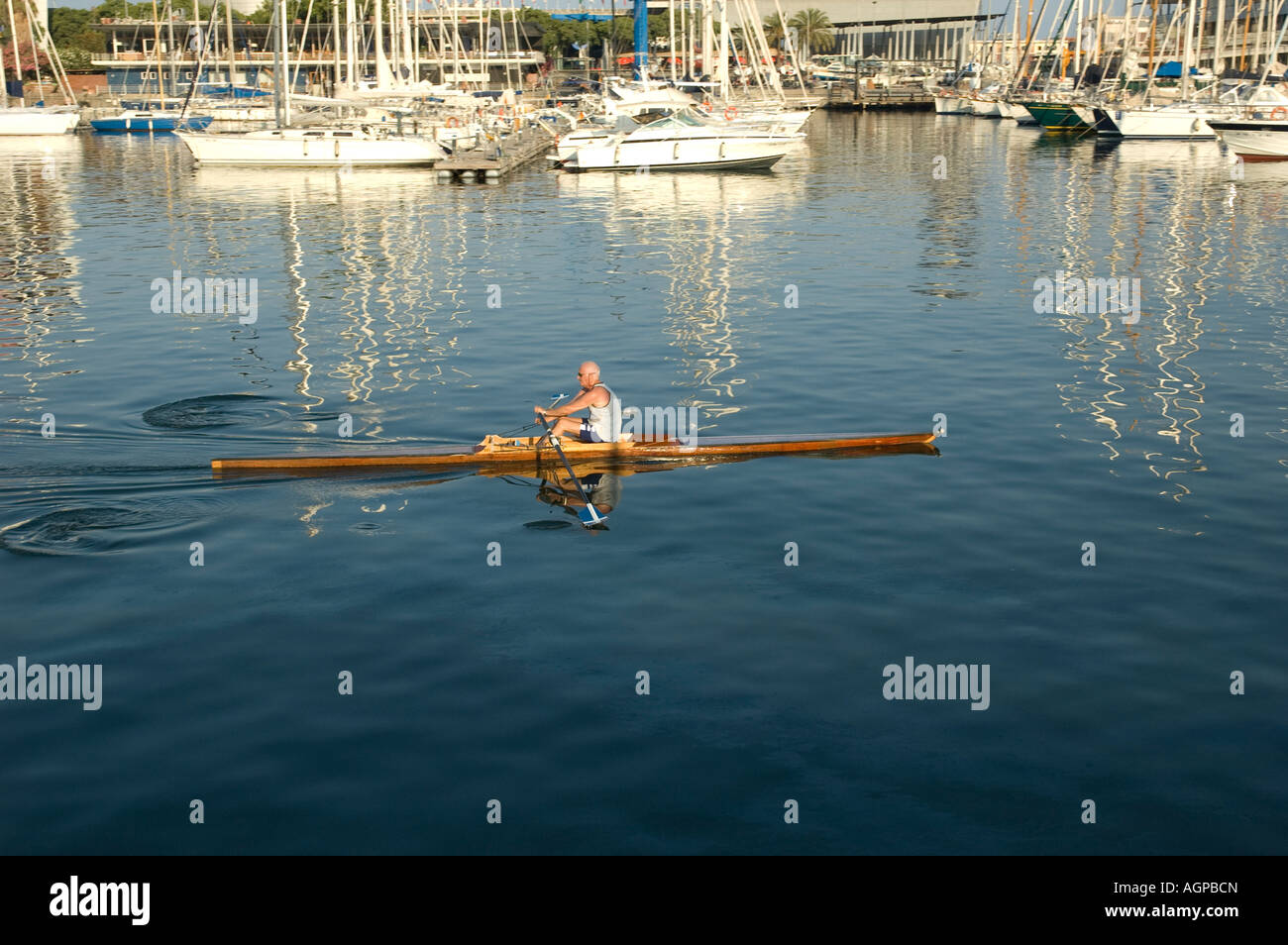 Dock with rowing boats hi-res stock photography and images - Alamy