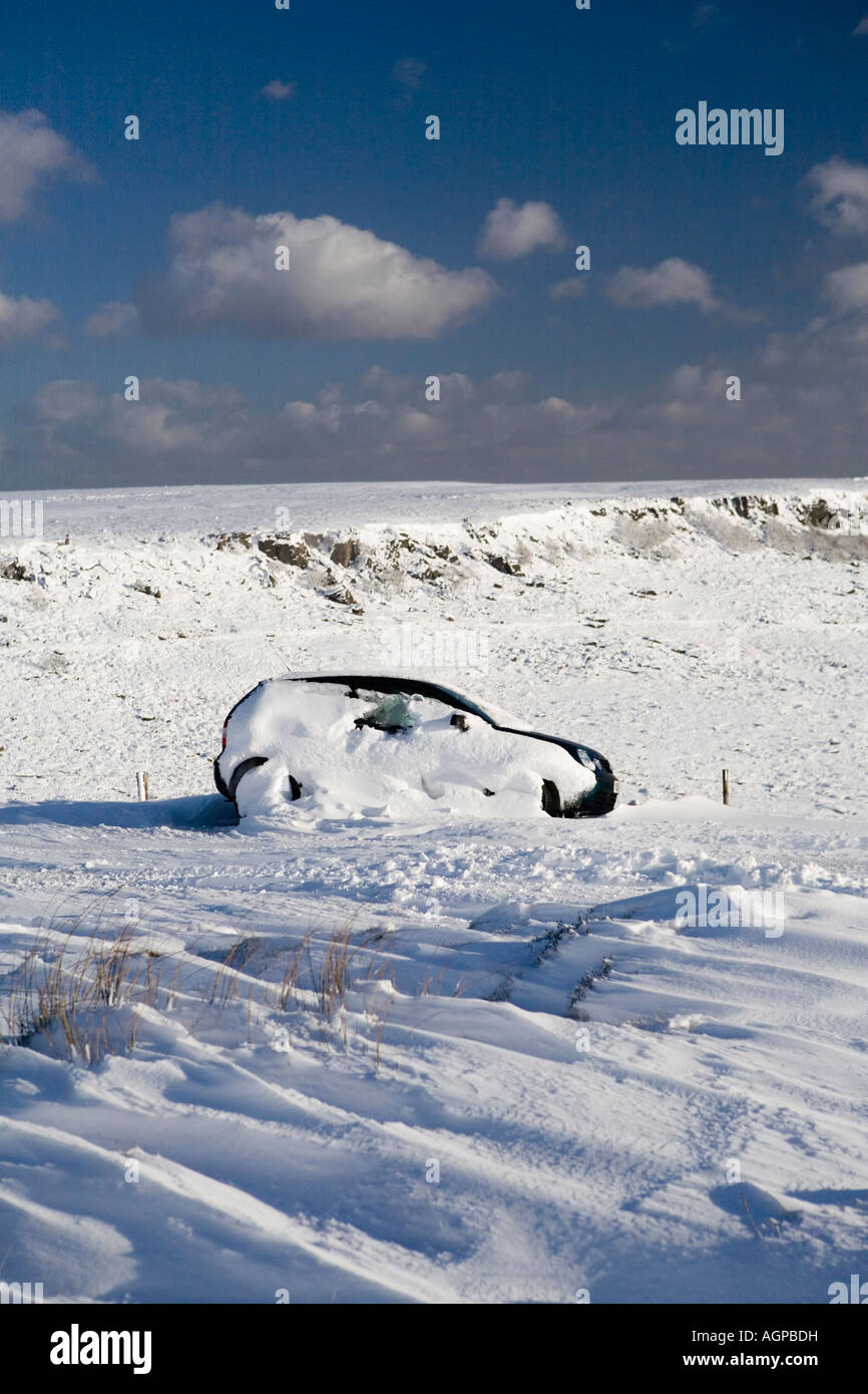 Car in snow drift Stock Photo - Alamy