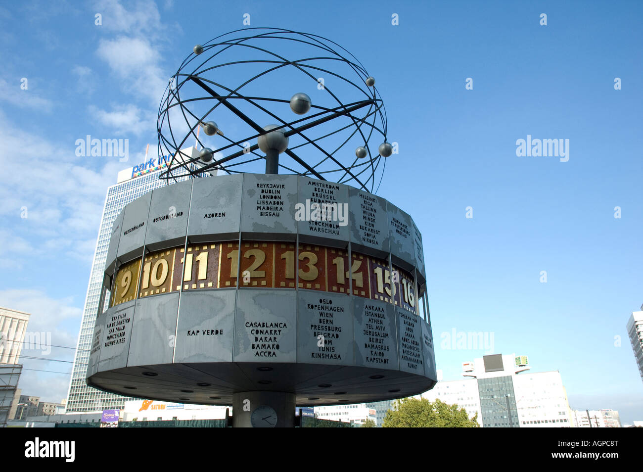 World Clock Alexanderplatz, Berlin Stock Photo - Alamy