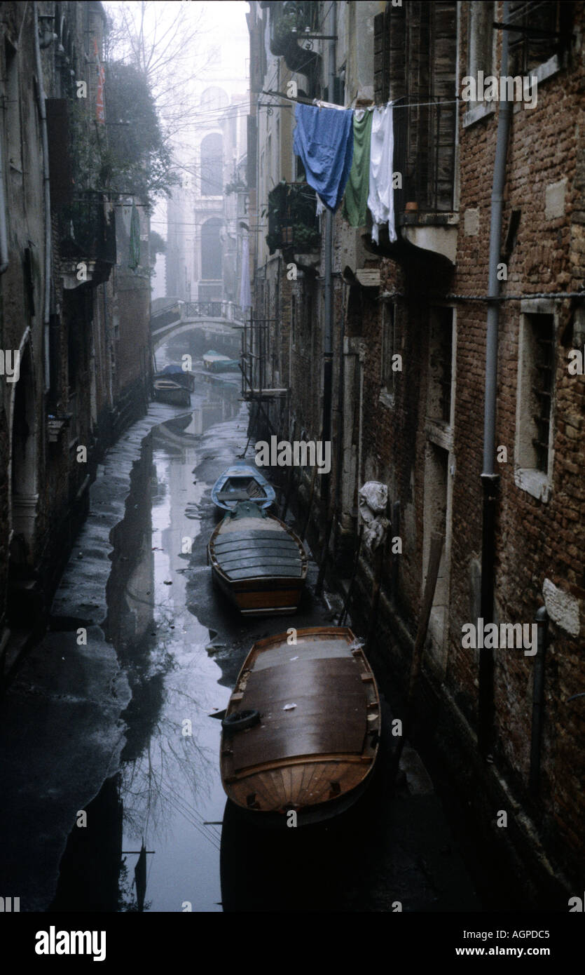 ITALY VENICE CANAL DRAINED Stock Photo - Alamy