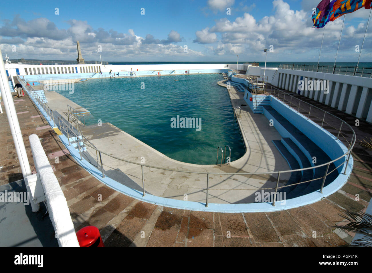 Penzance Cornwall Jubilee Pool an open air lido opened in 1935 Stock ...