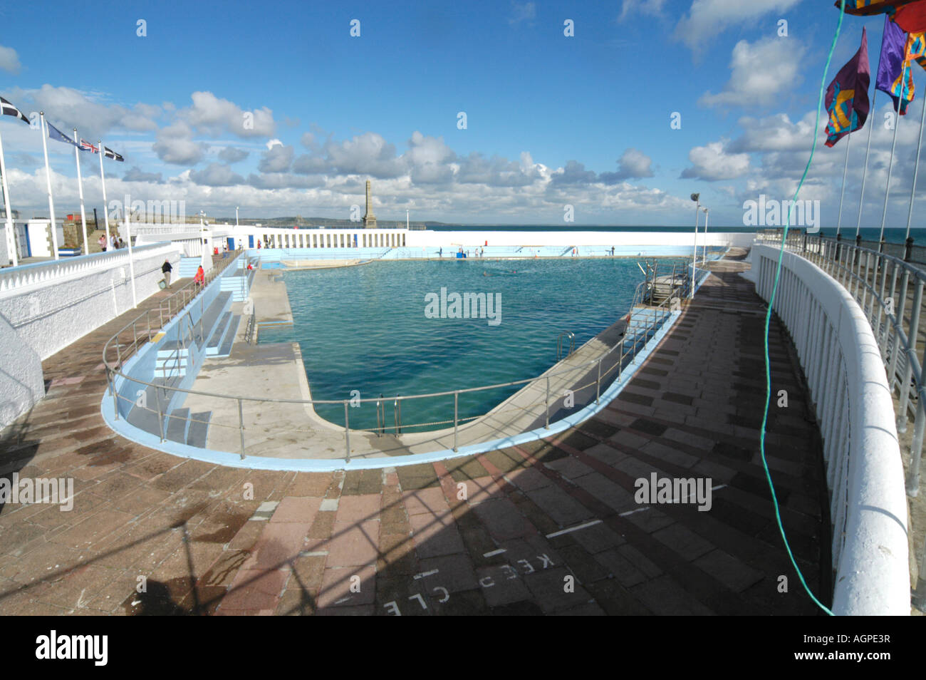Penzance Cornwall Jubilee Pool an open air lido opened in 1935 Stock ...