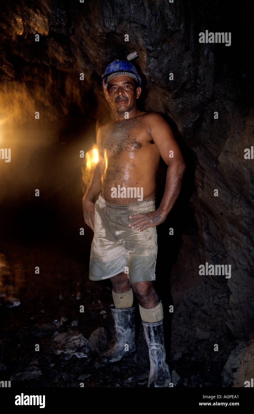 miner in an emerald mine in Campo Formoso Chapada Diamantina area Stock ...